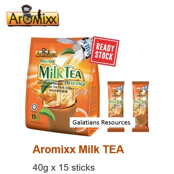Aromixx Instant Milk Tea (15 Sticks x 40g) - Silky Smooth 3-in-1 ...