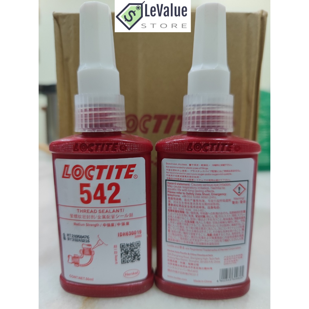 【New Ready Stock】 LOCTITE 542 Thread Sealant - Medium Strength 50ml ...