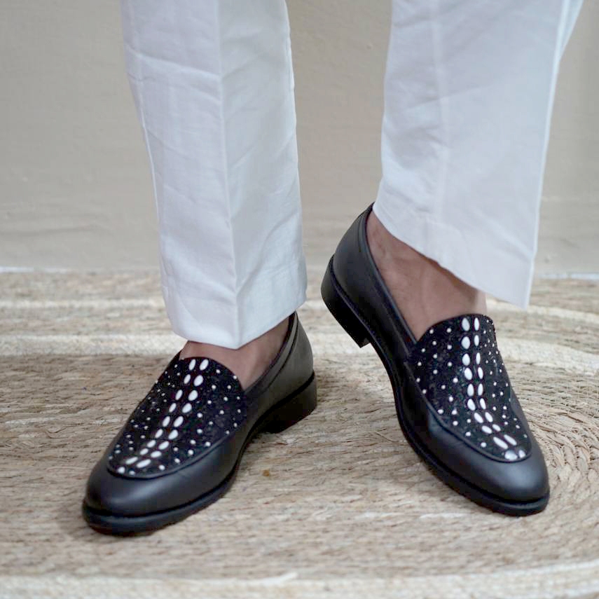 Lanbaharin Premium Penny White Croc Leather Shoe | Shopee Malaysia