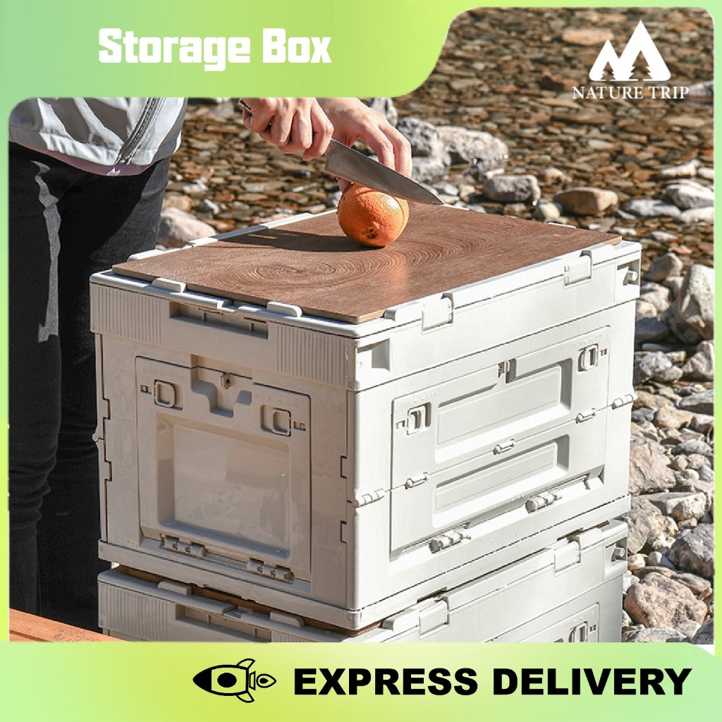Outdoor Kotak Lipat Storage Box Camping Large Car Storage Foldable Box ...