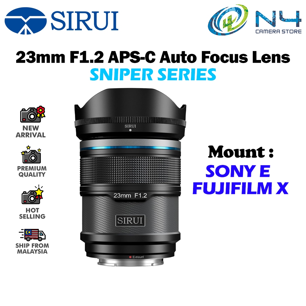 SIRUI Sniper 23mm F1.2 Autofocus Lens, Wide Angle APS-C Camera Lens for ...