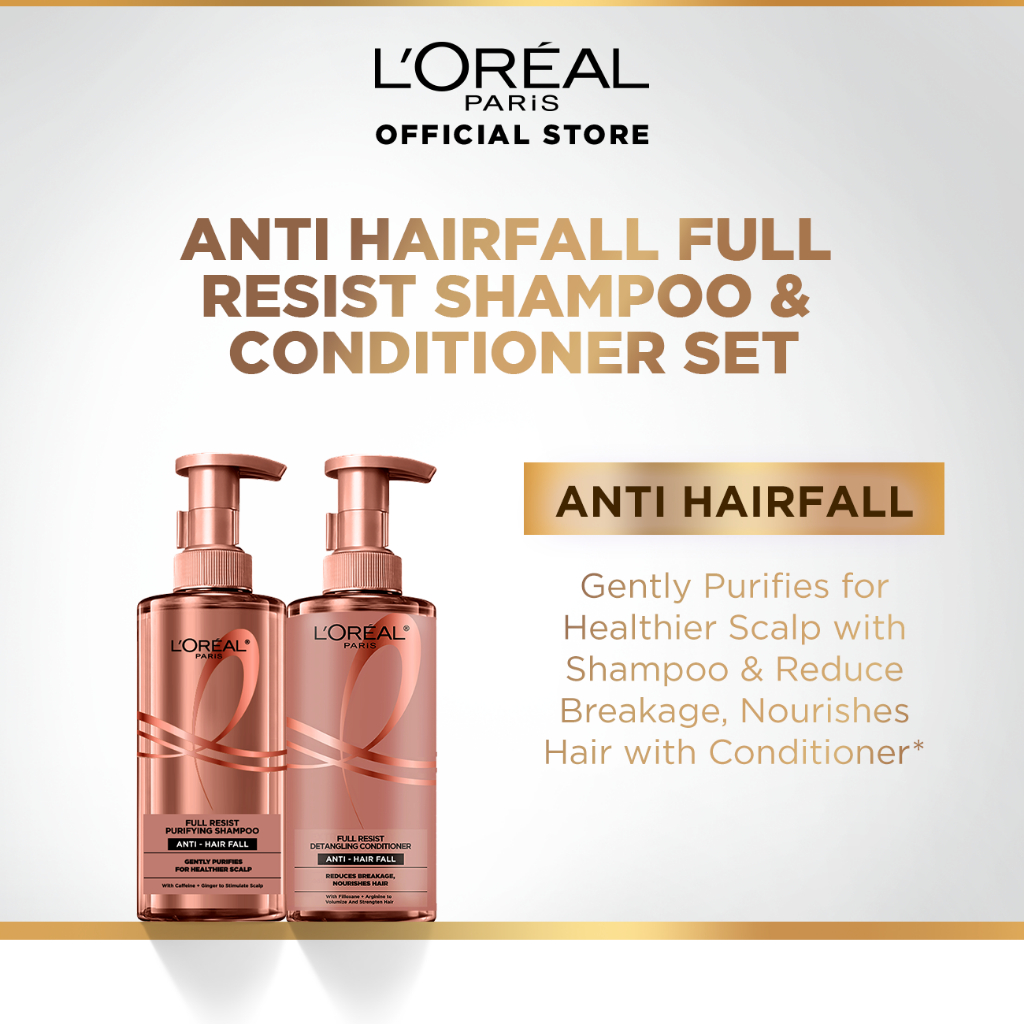 [ANTI HAIRFALL] L'Oreal Paris Full Resist Shampoo + Conditioner Value ...