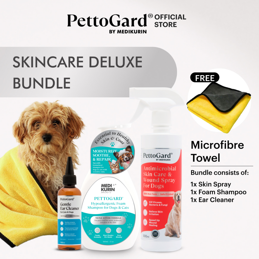 PettoGard Hypoallergenic Foam Shampoo for Dogs & Cats 500ml (for ...