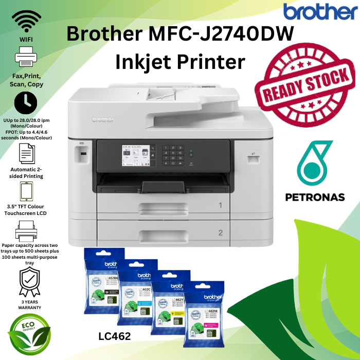 Brother MFC-J2740DW / 2740 A3 4 in 1 Wireless Color Inkjet Printer ...