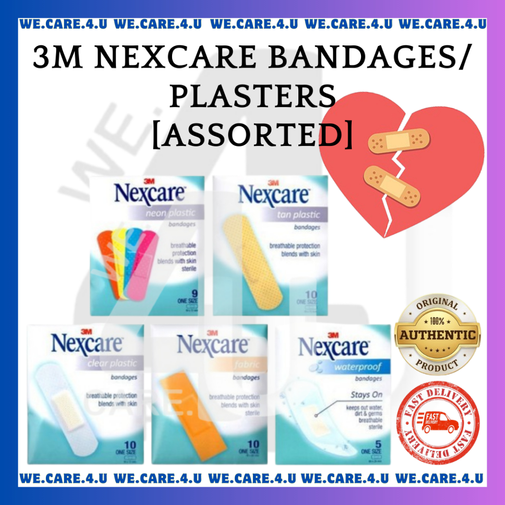 NEXCARE BANDAGES/PLASTERS / PEMBALUT LUKA PLASTER / 创口贴- NEON / FABRIC ...