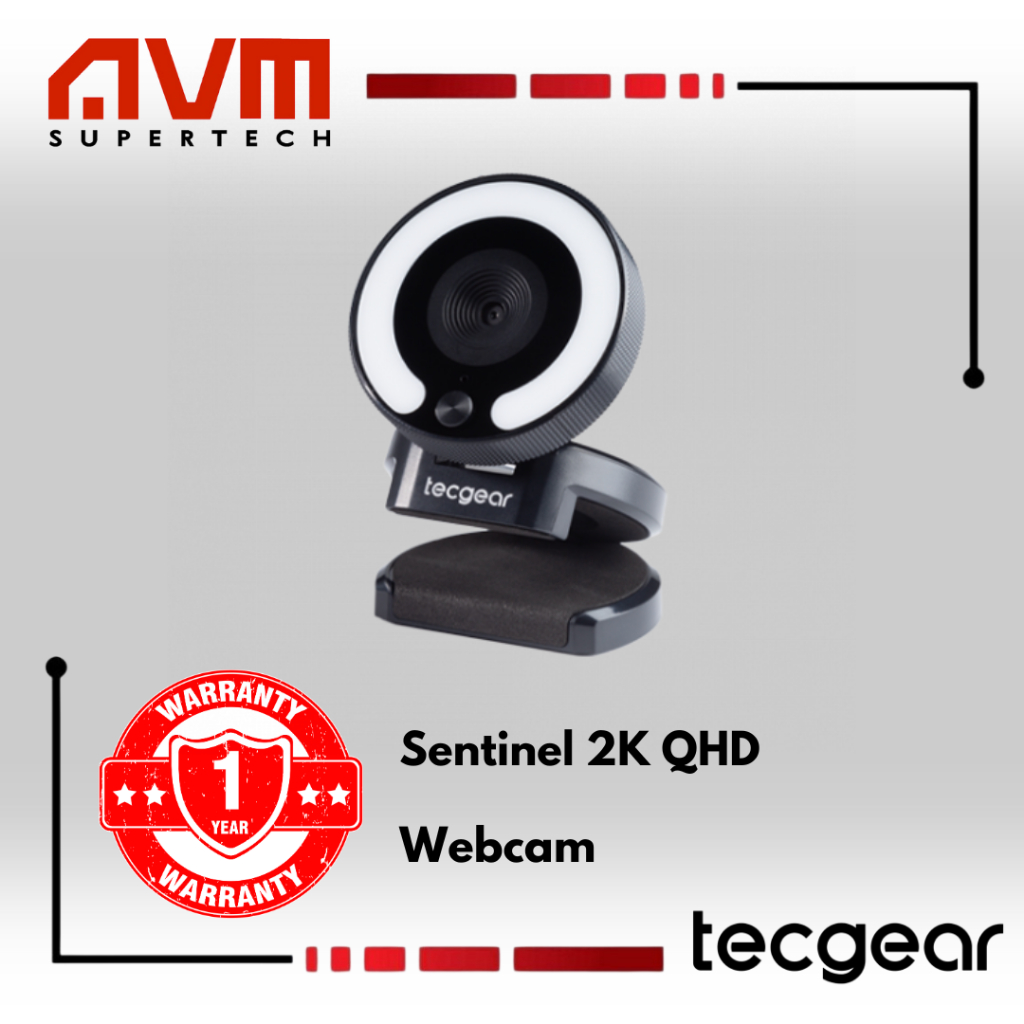 AVM TECGEAR Sentinel 2K QHD Webcam | Shopee Malaysia