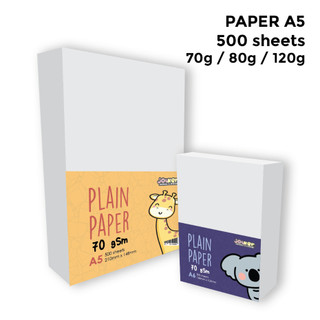 500pcs A5 PAPER / WHITE PAPER / COPY PAPER / KERTAS A5 / MULTIPURPOSE ...