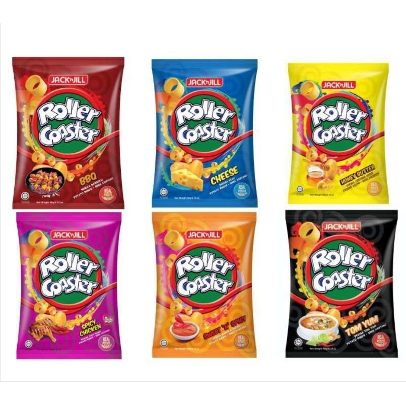 Jack n Jill Roller Coaster Snack (60g) Spicy Chicken / Sweet & Spicy ...