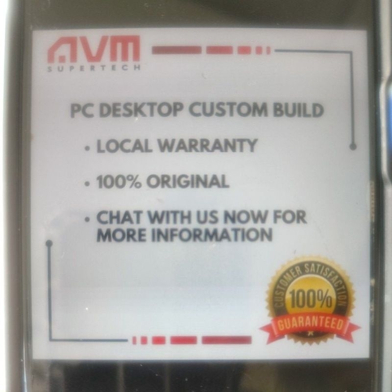 AVM CUSTOM PC BUILD SET | Shopee Malaysia
