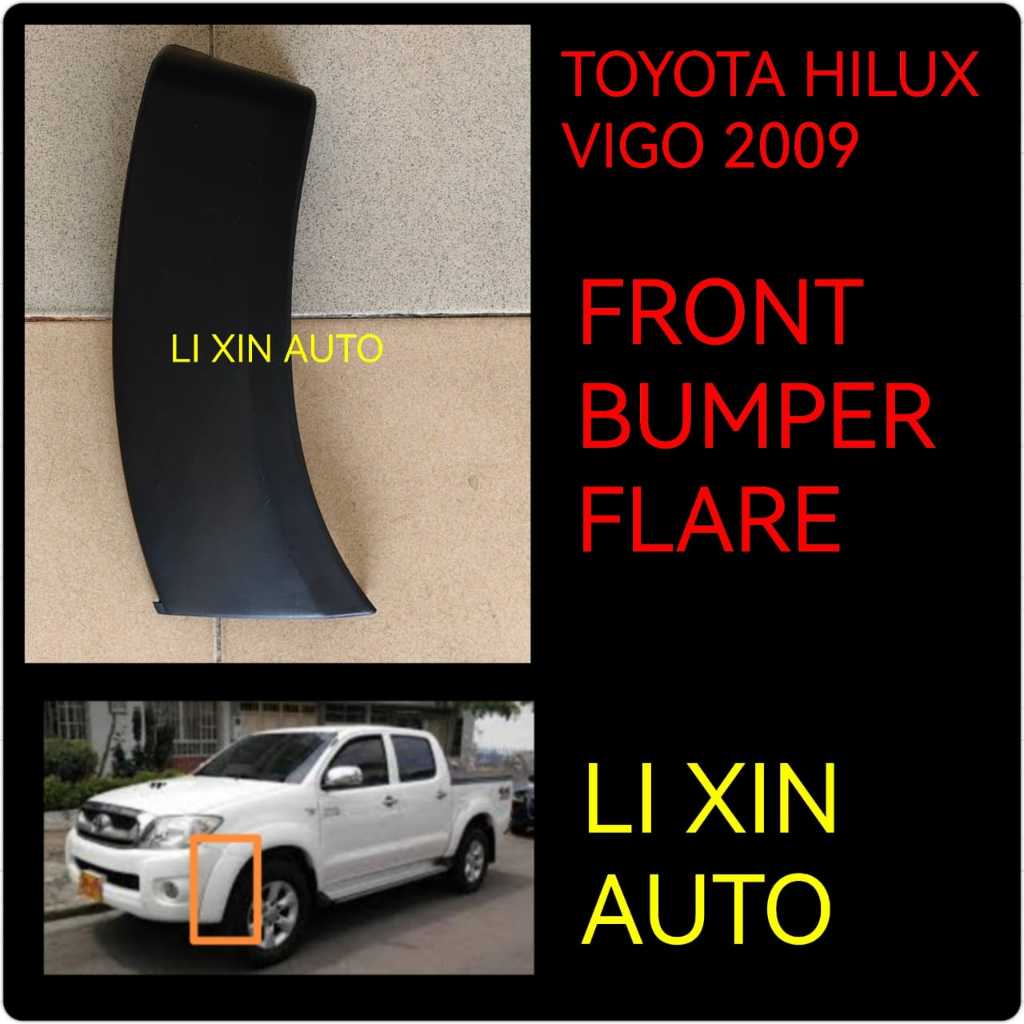 TOYOTA VIGO HILUX KUN25 2005-2010 FRONT BUMPER FLARE / BUMPER SKIRT ...