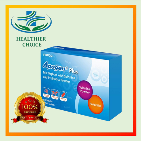 Apogen Plus Mix Yoghurt with Spirulina and Probiotics Powder 1g x ...