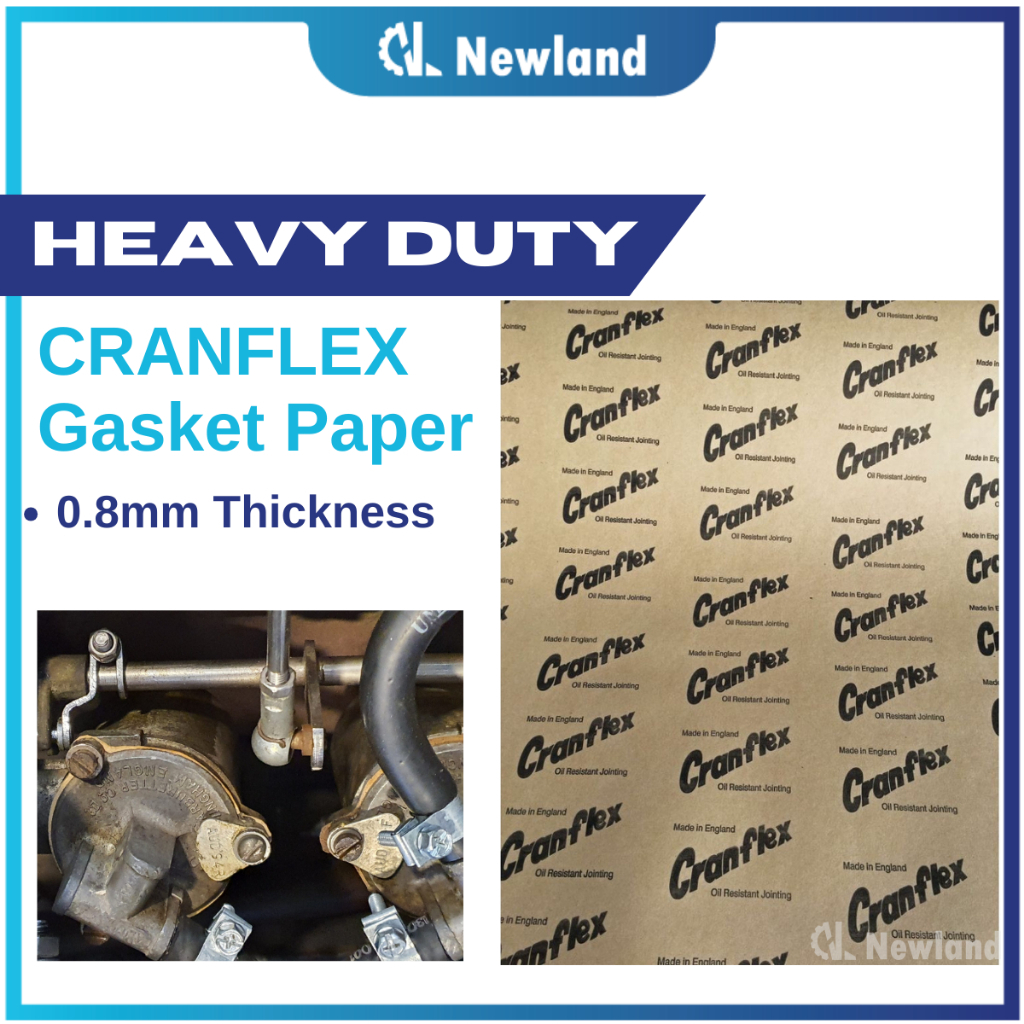 Kertas Gasket / Cranflex Gasket Paper - Oil Resistant (0.8mm) | Shopee ...
