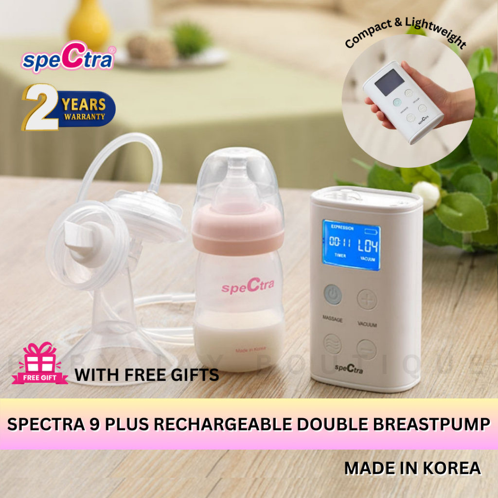 SPECTRA 9 PLUS Portable Rechargeable Double Breastpump | Shopee Malaysia