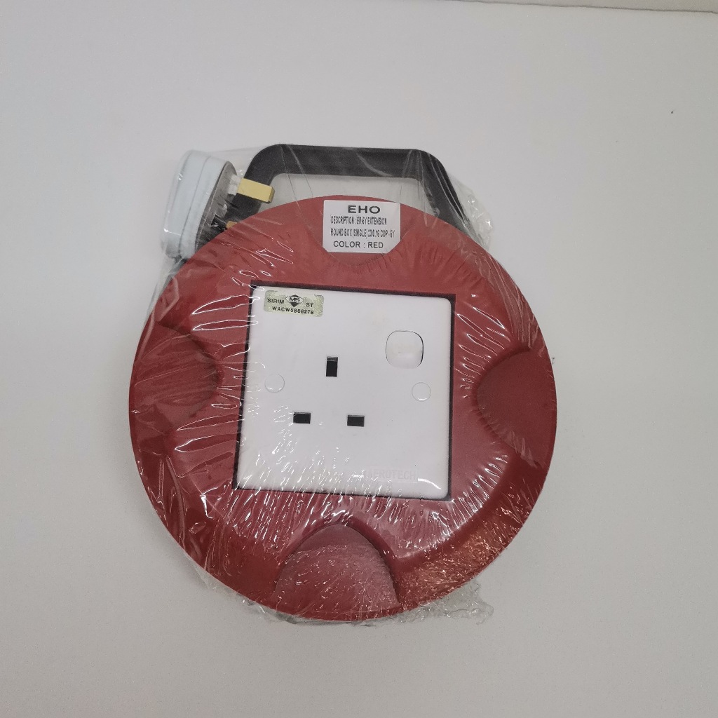 Round Extension Socket (3C 23/016 CABLE) 5yard 10yard ( Random Colour ...