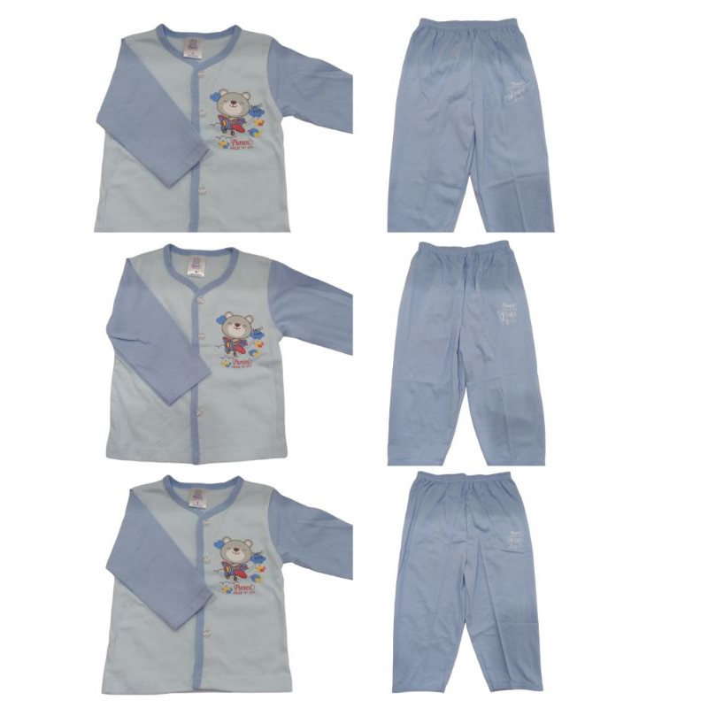Pureen Pride 'N' Joy Baby Clothes long sleeves & long pants Color Blue ...