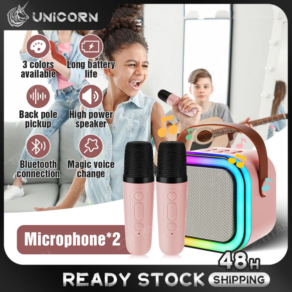 【Hot Sale】Premium K12 Dual Mic Portable Wireless Karaoke Speaker With Karaoke Bluetooth ...