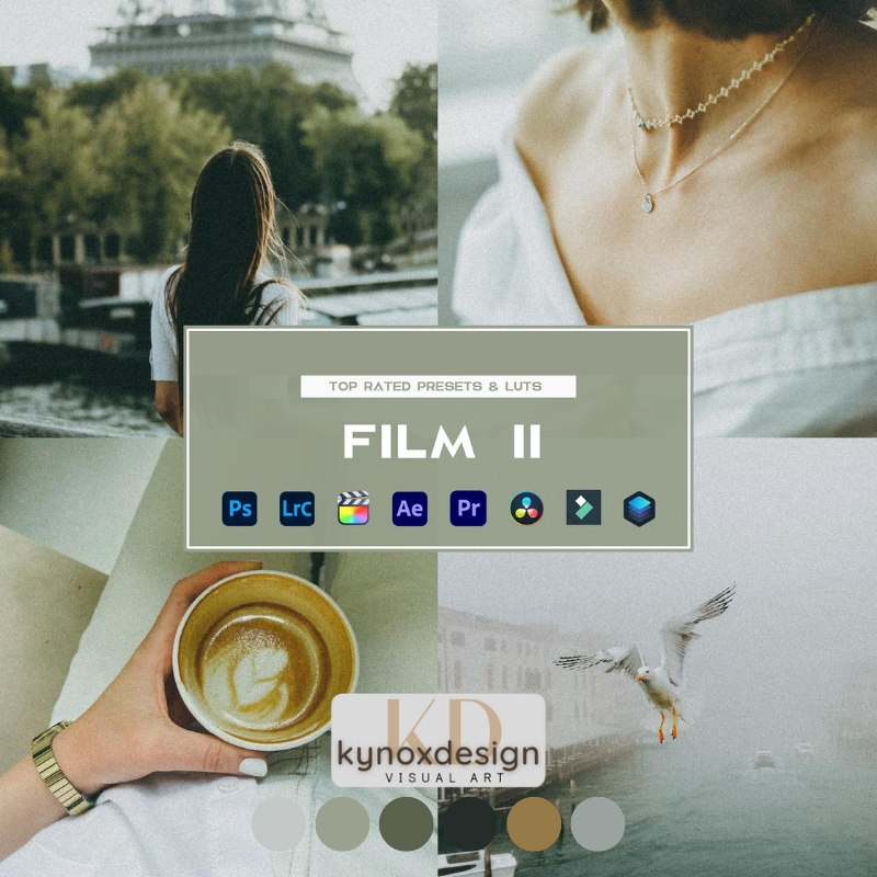 [Premium Lightroom Preset or LUTs io] 𝐹𝑖𝑙𝑚 𝐼𝐼 for LR/LR(mobile)/PR/AE/PS/FCPX/DaVinci Resolve ...