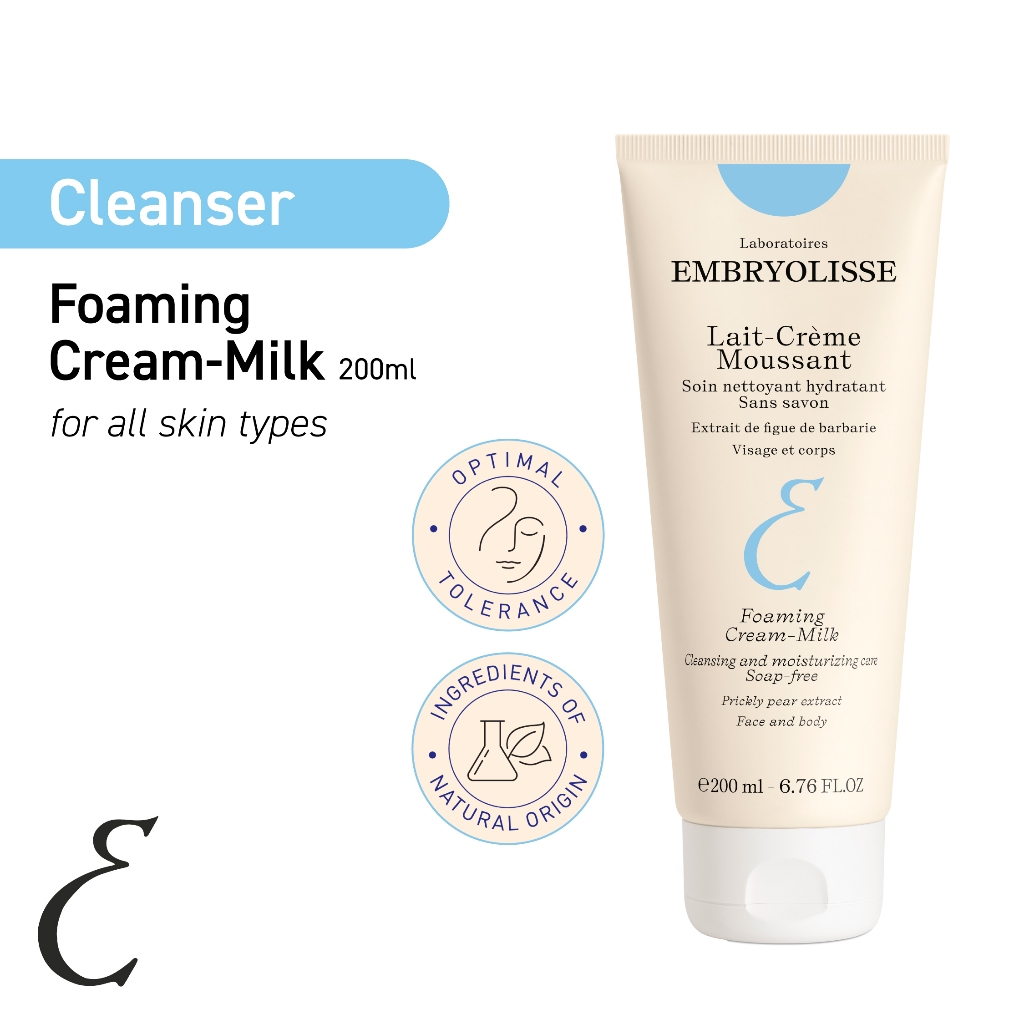 EMBRYOLISSE Foaming Cream-Milk Cleanser (200ml) | Shopee Malaysia
