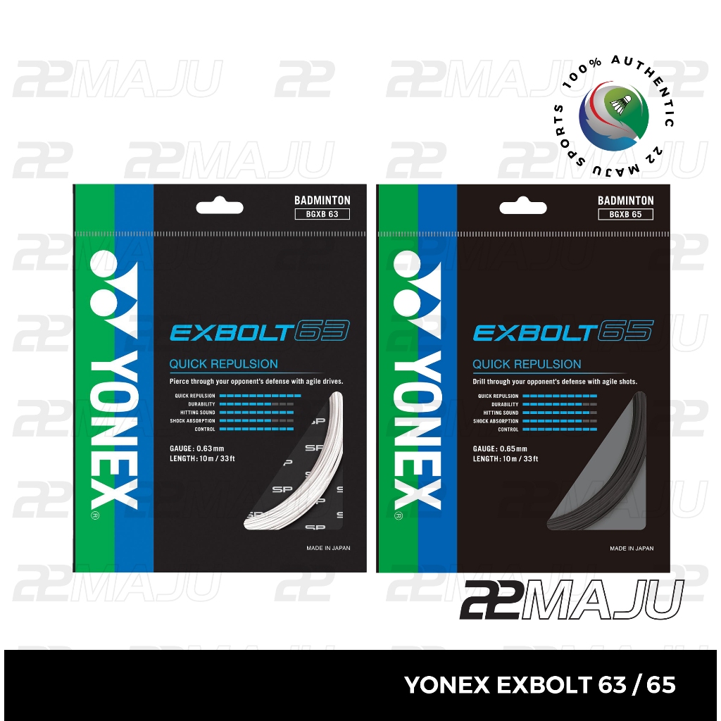 YONEX EXBOLT 63 | 65 | 68 BADMINTON STRING | Shopee Malaysia