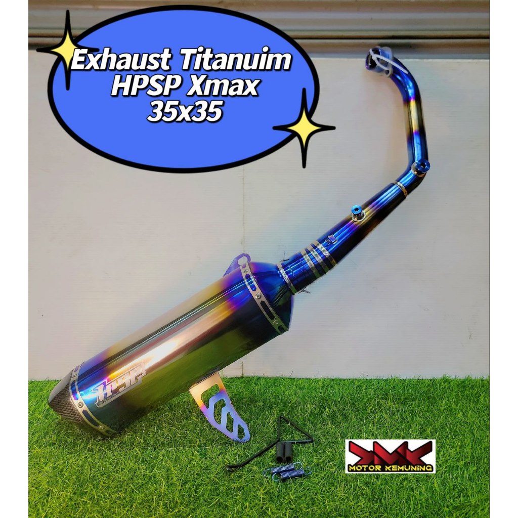 HPSP EKZOS RAINBOW TITANIUM EXHAUST HPSP OPEN XMAX X-MAX 35MM | Shopee Malaysia