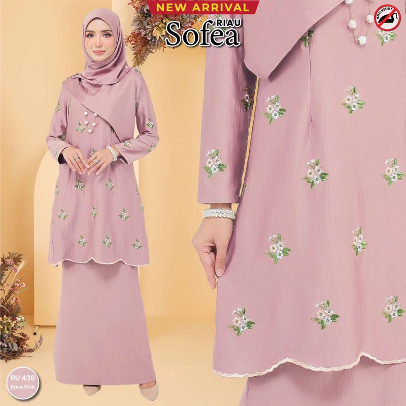 Baju Kurung Riau Moden Sofea Baju Kurung Sulam Baju RAYA 2024 Exclusive Plussize Baju Raya Viral ...