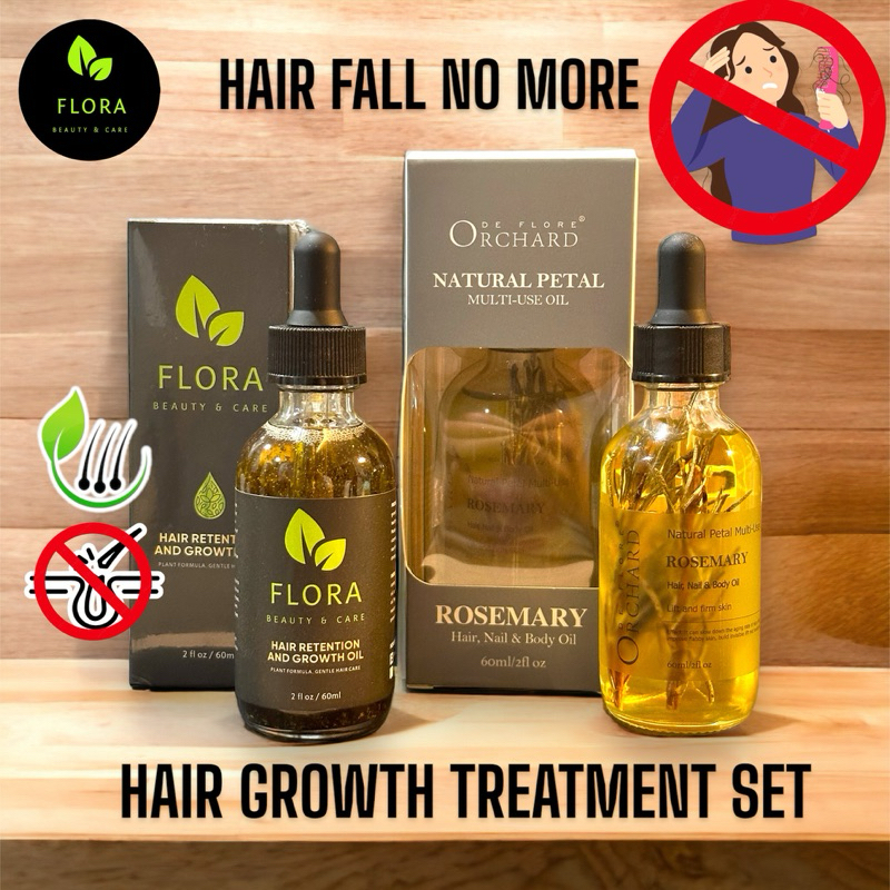 Flora Hair Treatment Set For Hair Fall Control and Hair growth | Shopee ...