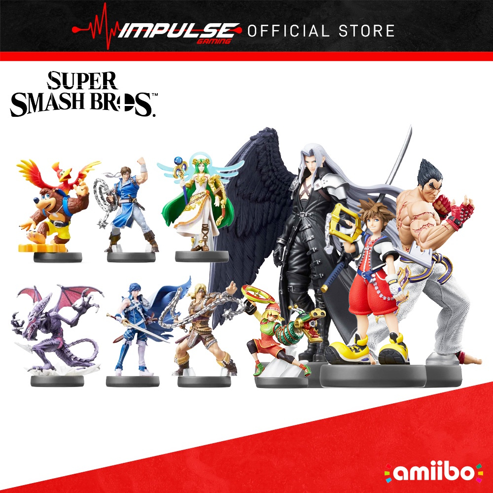 Amiibo Super Smash Bros Series - Sora , Pyra & Mythra, Terry, Wario ...