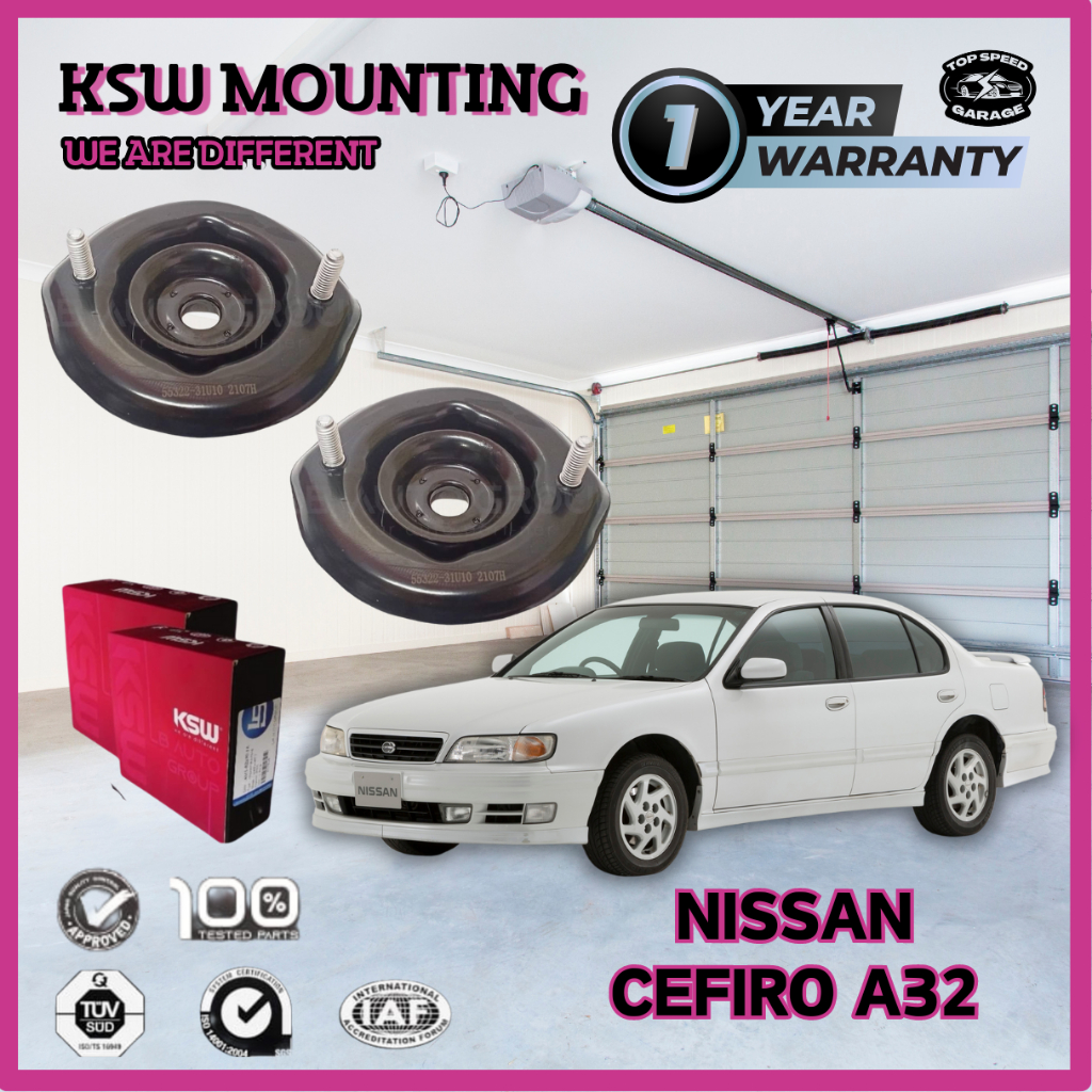 NISSAN CEFIRO A32 - KSW ABSOBER MOUNTING | REAR/BELAKANG SET [2PCS ...