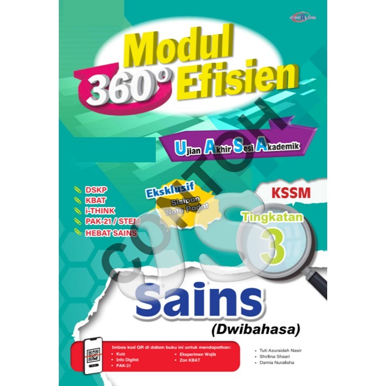 Modul 360 Efisien Tingkatan 3 Uasa Kssm 2024 And Modul 360 Integrasi