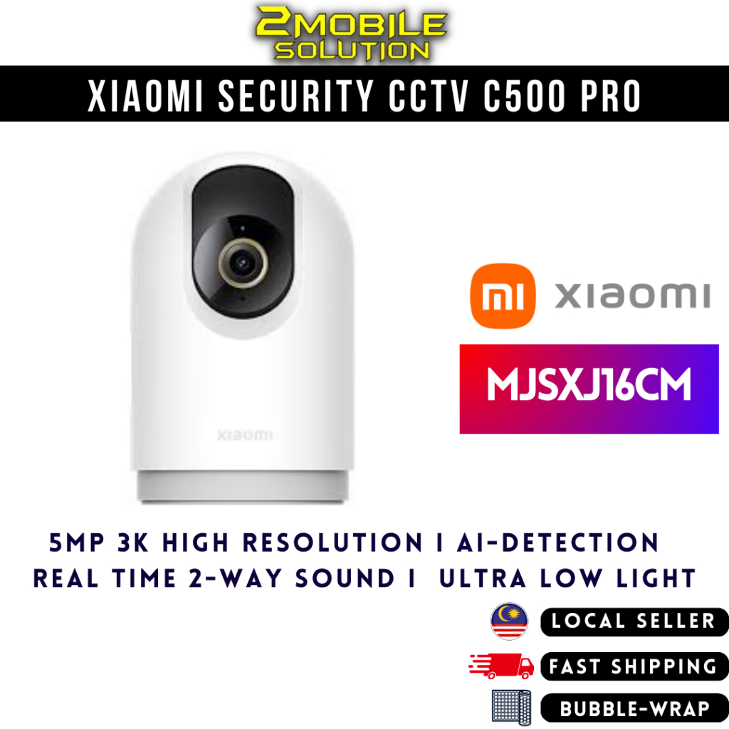 XIAOMI C500 Pro CCTV Camera [5MP (3K Ultra Clear) | Ai-Detection (Baby-Crying & Pet) | Support ...