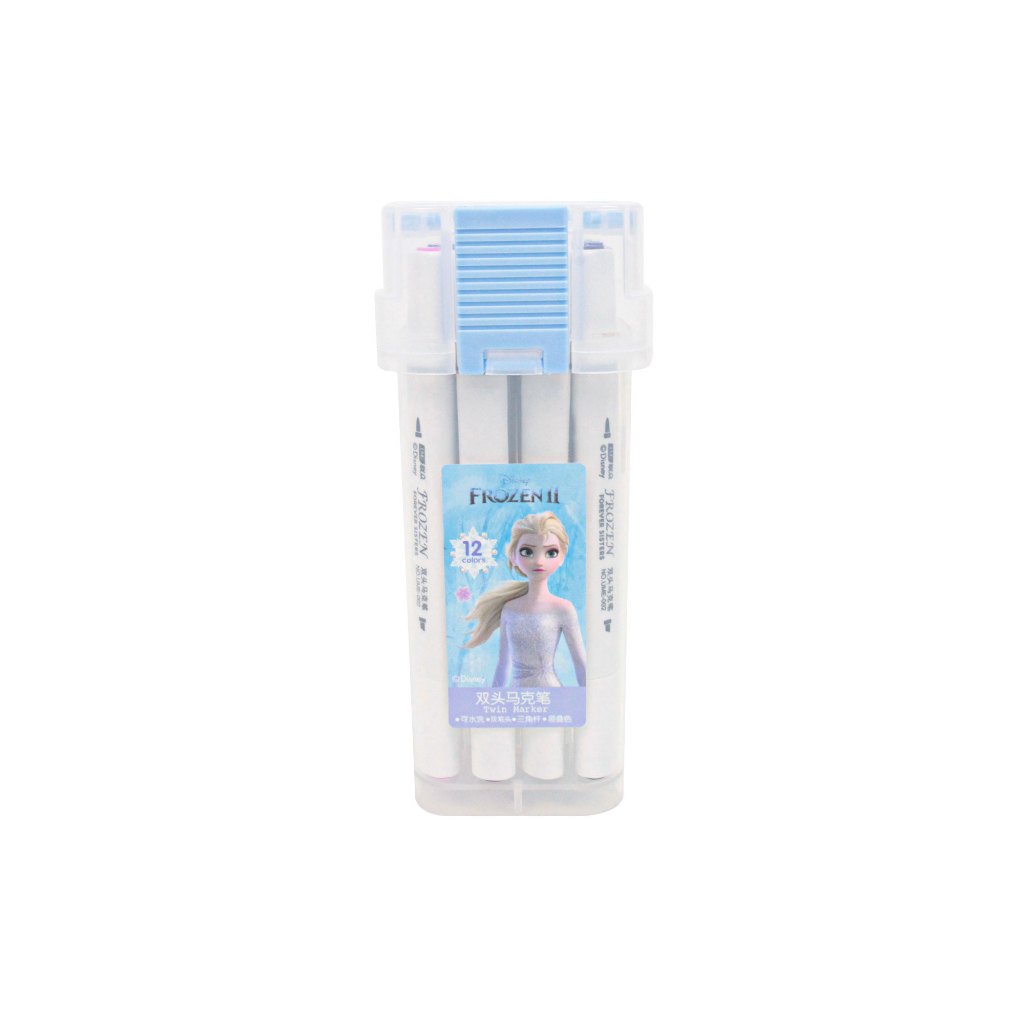 Disney Frozen II Queen Elsa 12 Pieces Double-ended Water Based Marker ...