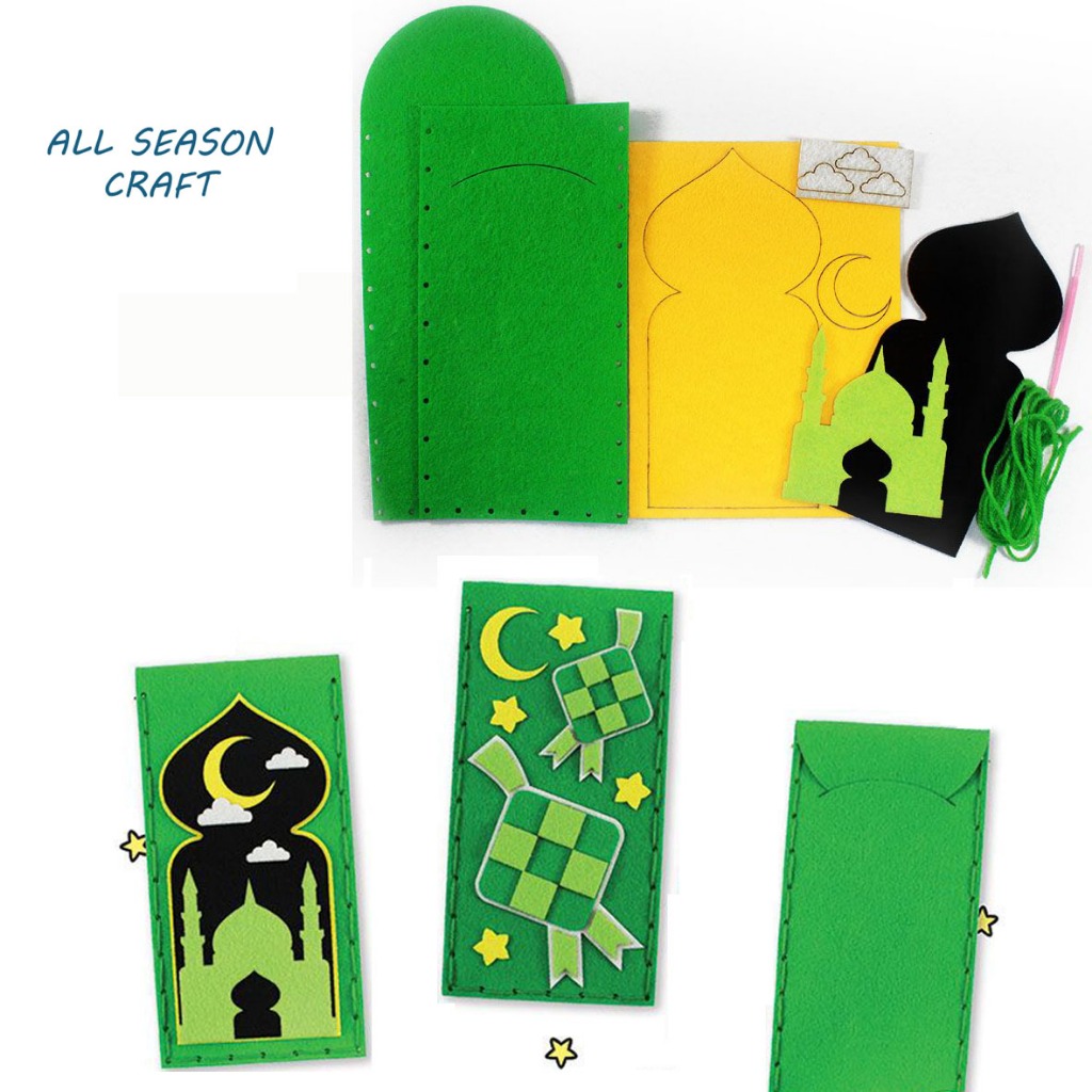 Paket Duit Raya/ Felt Raya Money Packet Hari Raya Educational Art Craft ...