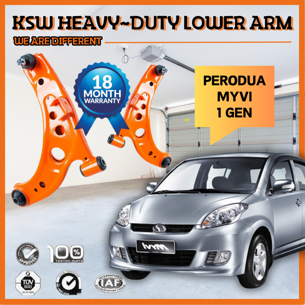 KSW Heavy Duty Lower Arm Myvi old Perodua Left Right [ 18 Months ...