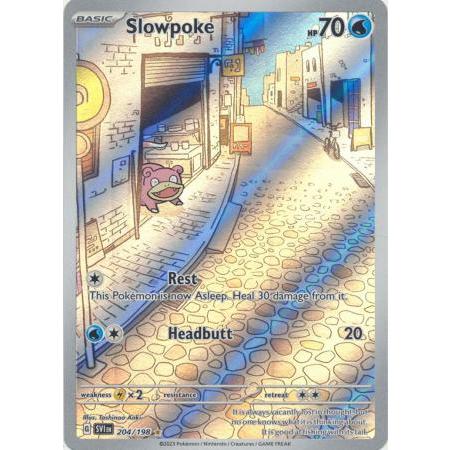 Slowpoke - 204/198 - Illustration Rare Scarlet & Violet (Base Set ...