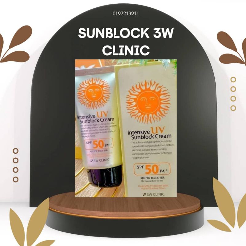 SUNBLOCK 3W Clinic original . | Shopee Malaysia