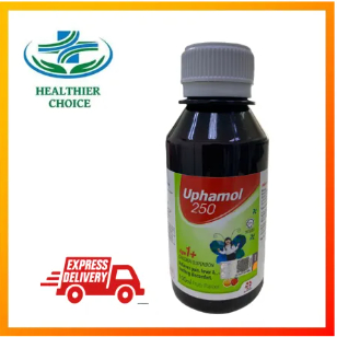 Uphamol 250 suspension 250mg/5ml Fruity Flavour 100ml (exp:06/25 ...