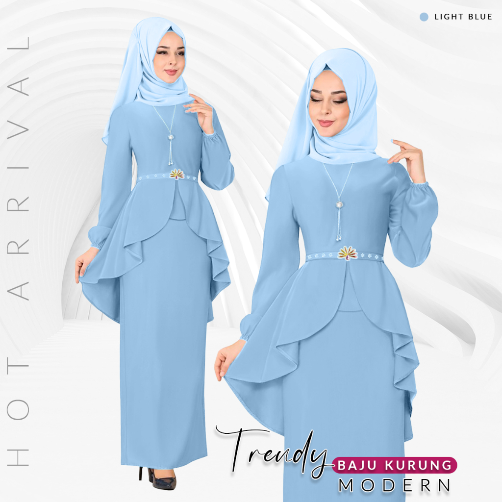 KM Fashion Baju Kurung Modern New Season Baju Raya ( Hot & Trendy ...