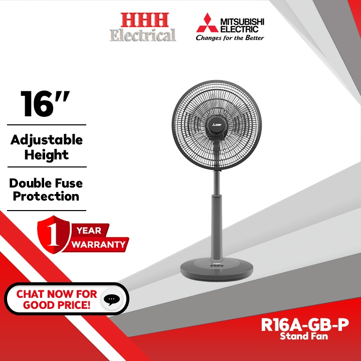 MITSUBISHI R16A-GB 3-Blade Electric Tatami Stand Fan R16A-GB-P 16inch ...