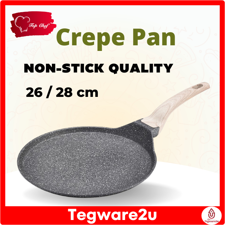 26cm & 28cm Kuali Leper Pizza Pan/ Crepe Pan / Tawa Pan KualI Rata Roti ...