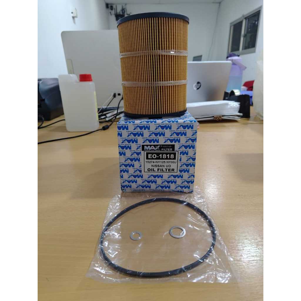 Nissan UD 272 CD48 GE13 Oil filter 15274-NY125 (EO-1818 MAX) | Shopee Malaysia