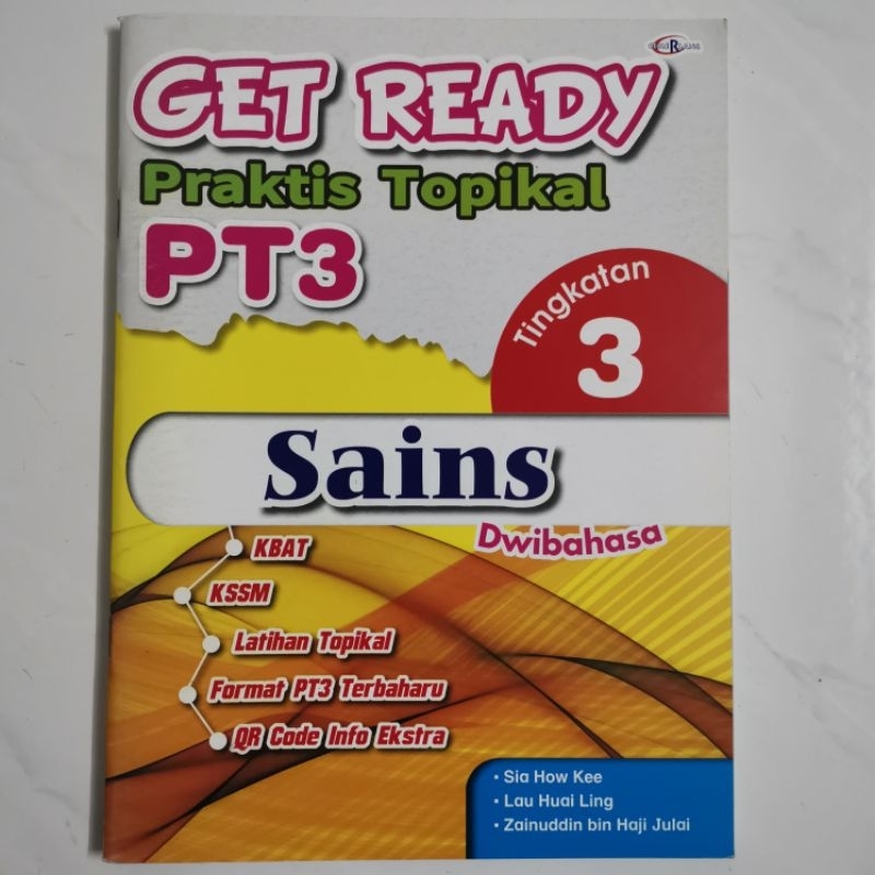 Get Ready Praktis Topikal PT3 Sains Tingkatan 3 buku latihan Dwibahasa ...