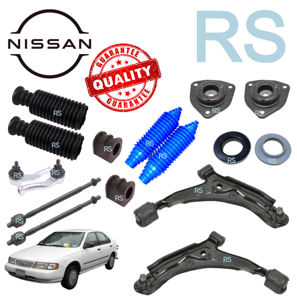 16 Item Combo Set FRONT Suspension Part Nissan SENTRA B14 Lower Arm ...