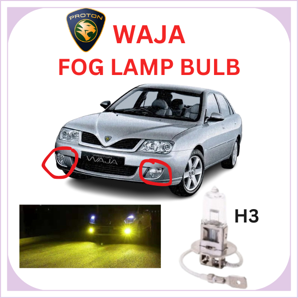 PROTON WAJA SPORT LIGHT/FOG LAMP BULB H3 CAR HALOGEN LAMP LAMPU ...