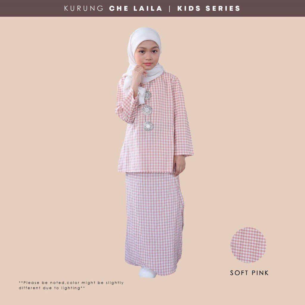 KURUNG CHE LAILA KIDS by ELLE ZAHRA 🌹 baju kurung kedah klasik cotton ...