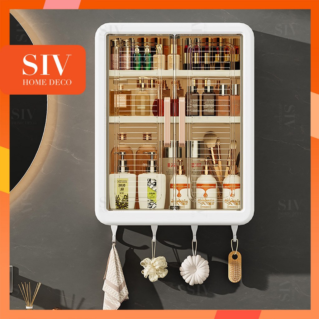 SIV Wall Mounted Storage Bathroom&Kitchen Cabinet with Doors for ...