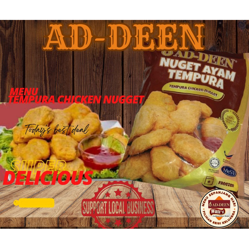 NUGGET AYAM TEMPURA AD-DEEN 500g (TEMPURA CHICKEN NUGGET) | Shopee Malaysia