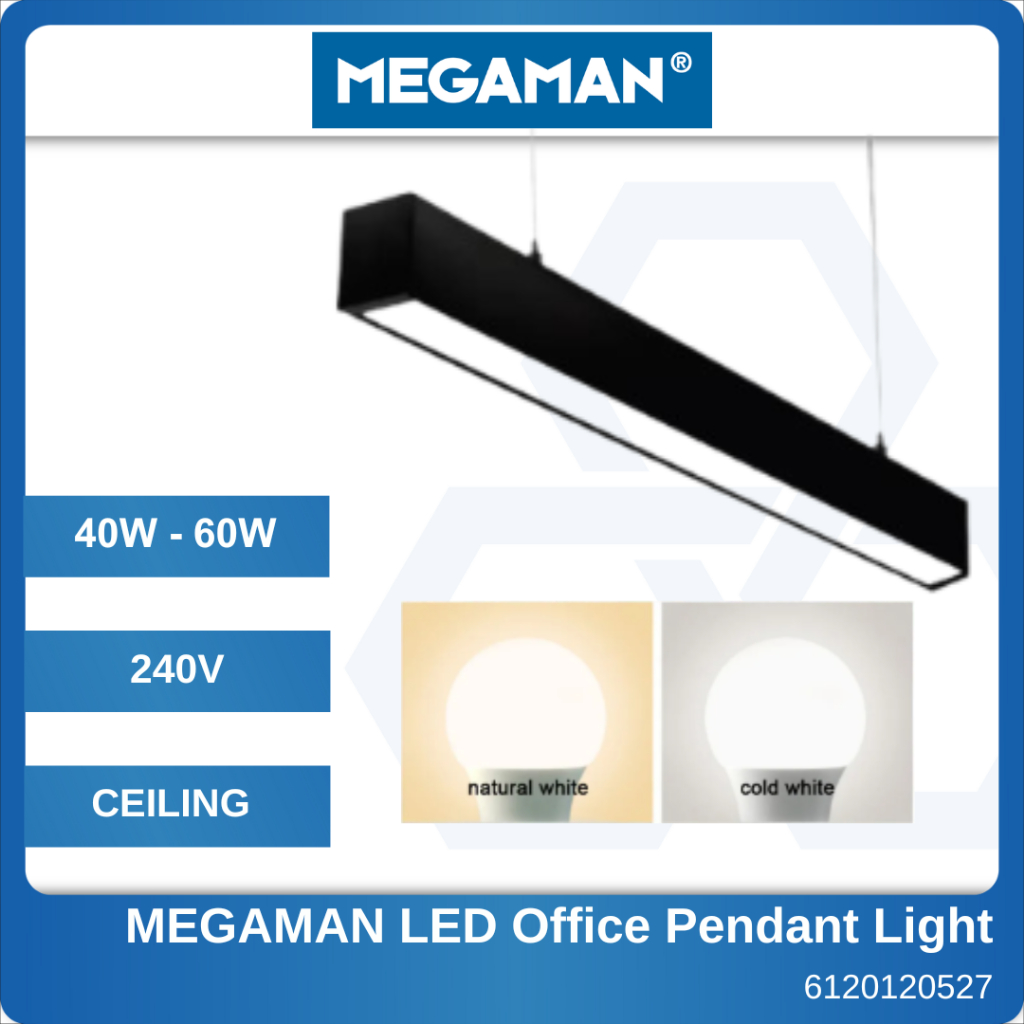 MEGAMAN MDL1007 40W 60W 3200lm Led Batten Pendant Light [4000k/6500k ...