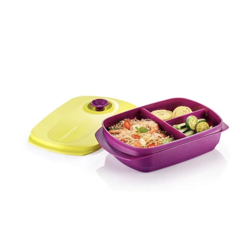 Tupperware Reheatable Divided Lunch Box 1L (1pcs) | Shopee Malaysia
