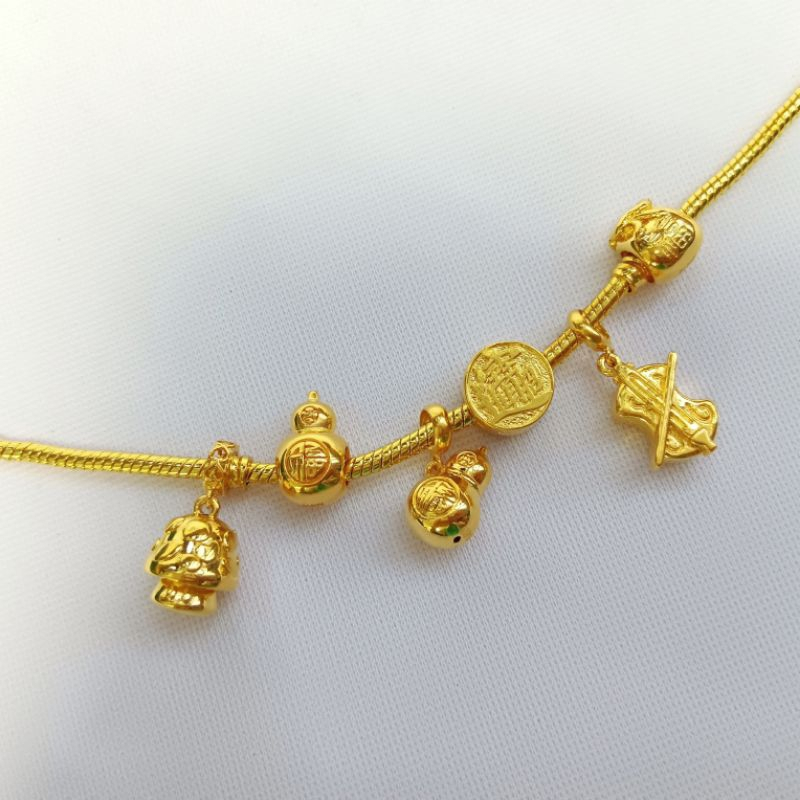 LF Emas 916 Others Koleksi Hard Gold Charm Emas Original Ready Stock ...