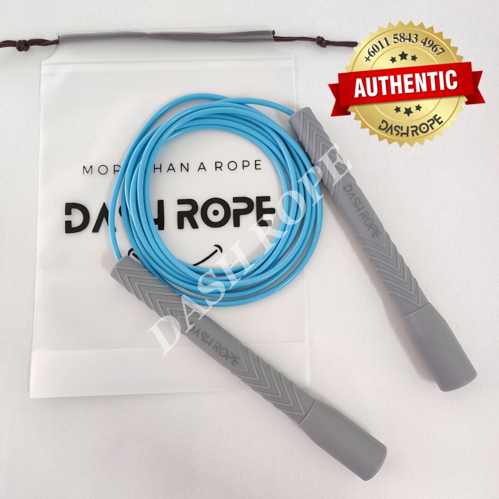 DASHROPE Shuffle 4mm Licorice Jump Rope Long Handle Freestyle Skipping ...